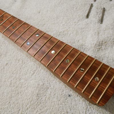 Freestone Guitars Figured Bubinga Stratocaster Neck 2022, | Reverb