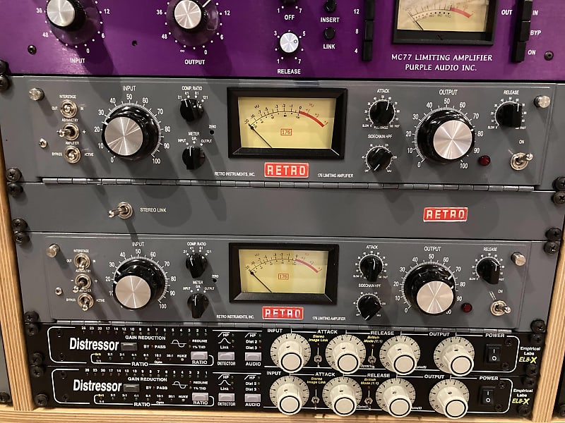 Retro Instruments 176 or Sta-Level Stereo Link Panel Kit Grey | Reverb