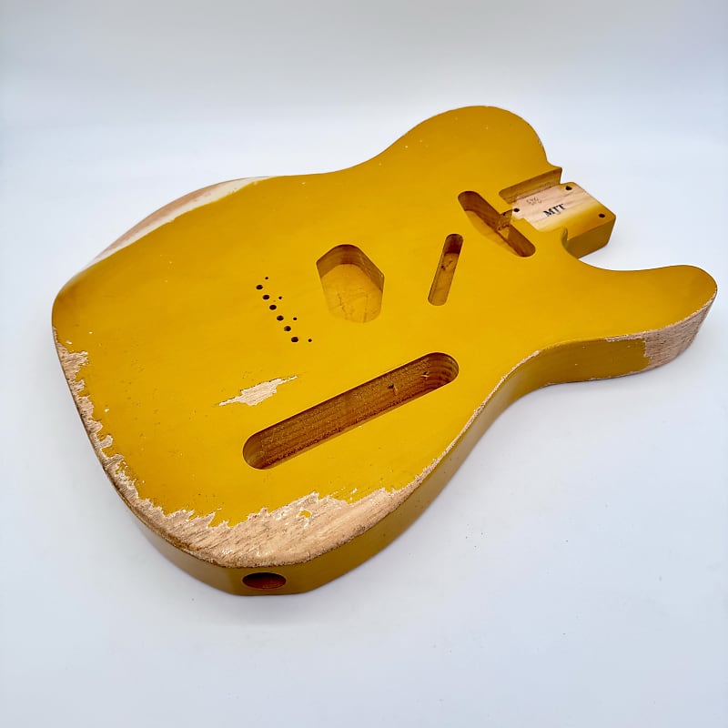MJT USA Telecaster Relic Body Nitro Butterscotch Light | Reverb