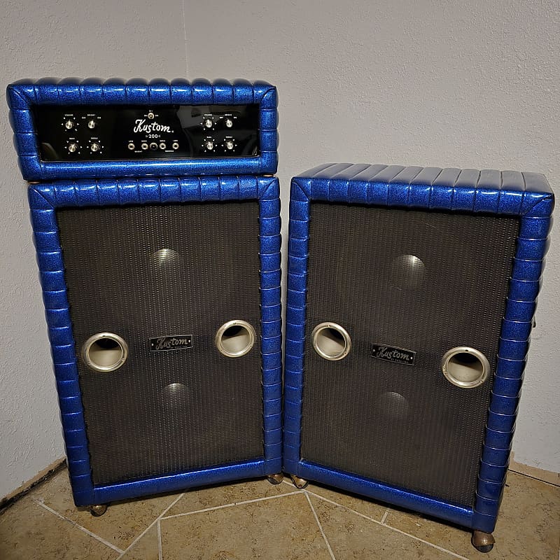 Kustom K200B-1 1967 - Blue Sparkle tuck n roll | Reverb