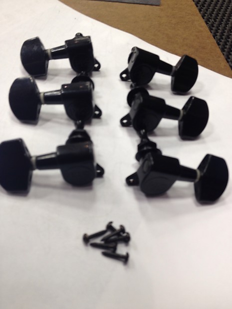 PRS Black 3x3 Tuning Keys Black | Reverb