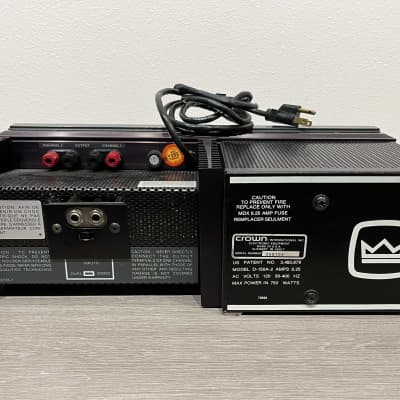 Crown D-150A Series II Stereo Power Amplifier | Reverb