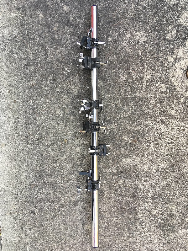 Gibraltar Front Rack Drum Spanner Bar with 6 clamps Chrome | Reverb