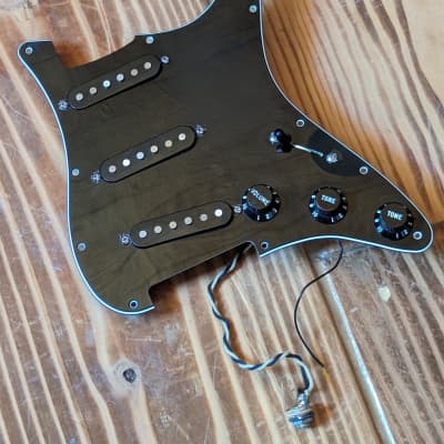 920D Custom Loaded Stratocaster Pickguard - Black | Reverb