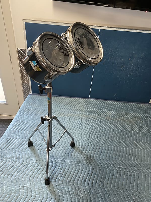 Ludwig 6” & 8” Vistalite Concert Toms & Stand 1970s - Smoke | Reverb