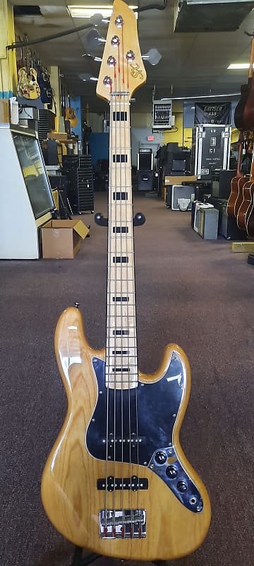 SX Ursa 2 MN 5 Ash NA 5 String Bass Guitar w/gig bag *** FREE | Reverb