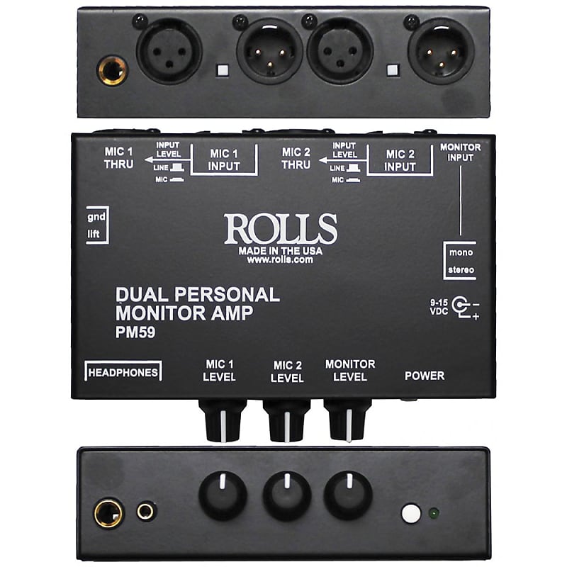 Rolls PM59 Dual Personal Monitor Amp | Reverb