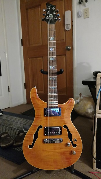 Wolf WPRS Hollowbody PRS Copy w/ Coil Tap & Built-In JHS | Reverb