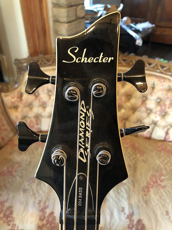 Schecter 004 diamond series elite bass 2000-2010 Red cherry | Reverb