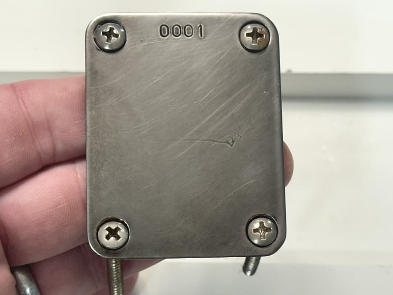 Relic Fender Neck Plate with Repro Gilmour 0001 Serial Number | Reverb
