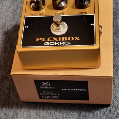 Gokko GK-36 PLEXI BOX British Distortion 2020's - gold | Reverb