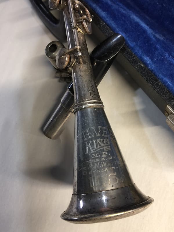 King “Silver King” Clarinet ‘40s Silver Plate | Reverb