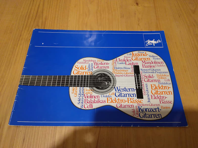 Vintage Circa Early 1970's Hofner Full-Line Catalog! Rare | Reverb
