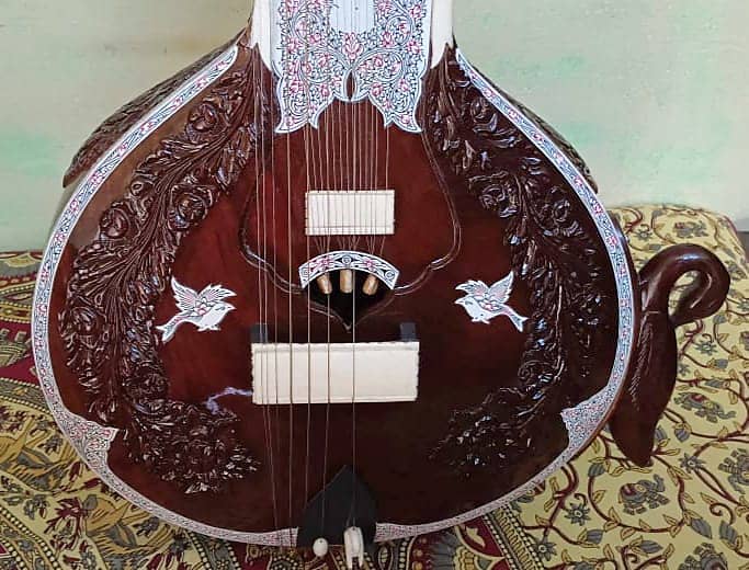 Surbahaar Sitar Sitar Brown 7 Main String With Bag Musical | Reverb