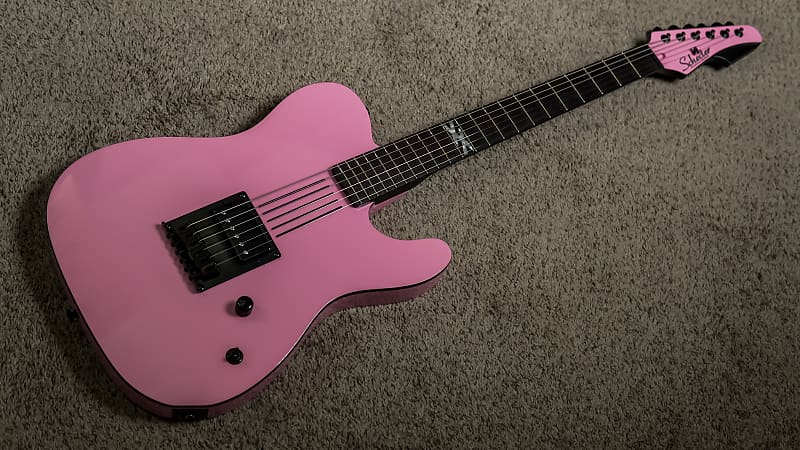 Schecter Machine Gun Kelly Signature Guitar 2022 Pink | Reverb
