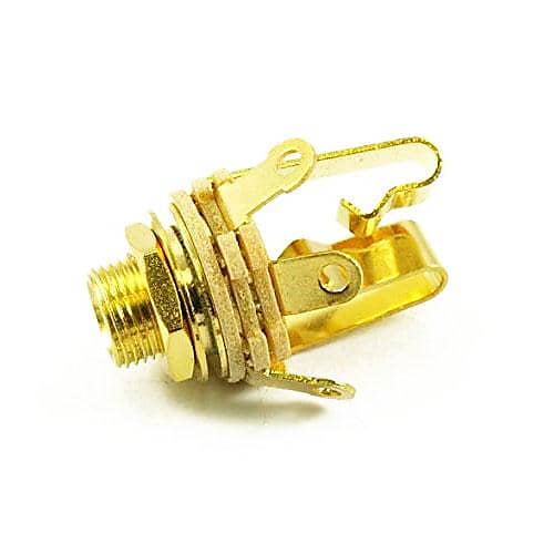 Switchcraft #12B Stereo 1/4" Input Jack Entirely Gold Plated | Reverb