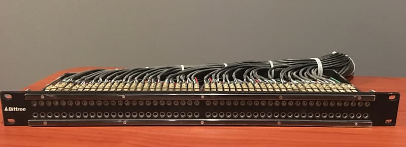 Bittree 968 - 2X48 1RU TT Patchbay w/ Harness Feed-through | Reverb