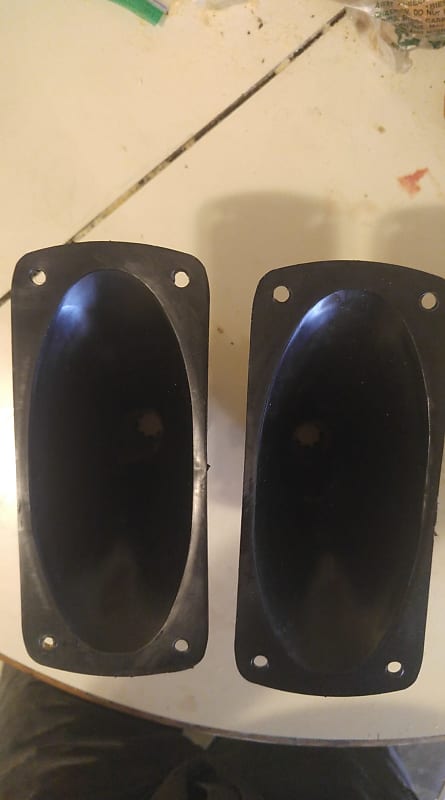 Pair of Vintage Horn Tweeters H- 458, 16 OHM 3 1/2" X 8 / | Reverb