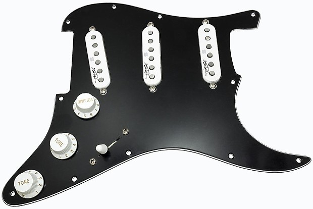 Loaded VooDoo Strat Pickguard, Fender Custom '69 Pickups, | Reverb