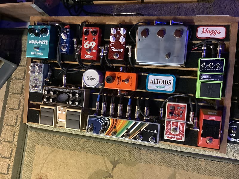 Pedalboard Loaded Homemade | Reverb