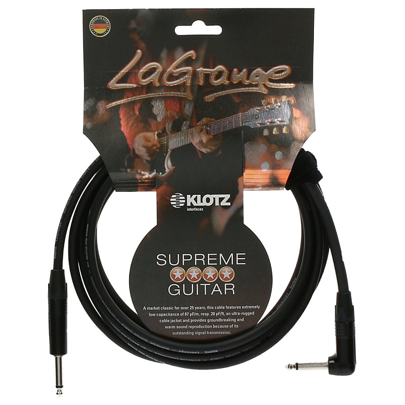 Klotz Cables - LaGrange Instrument Cable 15ft w/ R.A. | Reverb