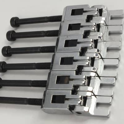 Floyd Rose Chrome Bridge Saddles & Locking Screws set for | Reverb