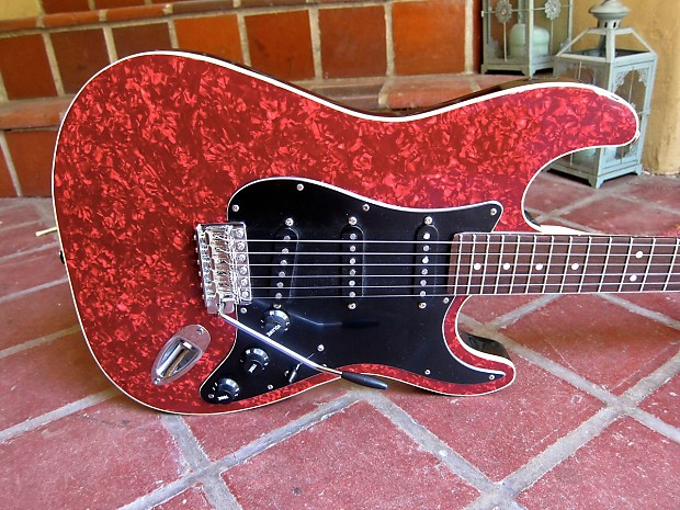 Custom Stratocaster Red Pearloid w/Fender Custom Shop 'Fat | Reverb