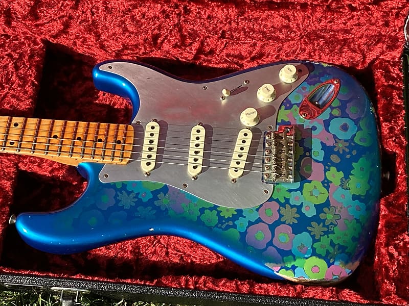 Fender Custom Shop Limited Edition 2021 Flower Power Reliced | Reverb