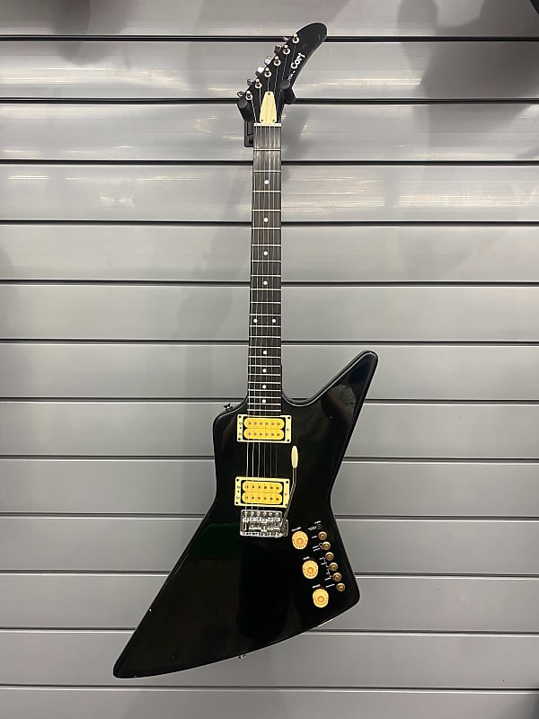 1980's Cort Effector Explorer style - Black | Reverb