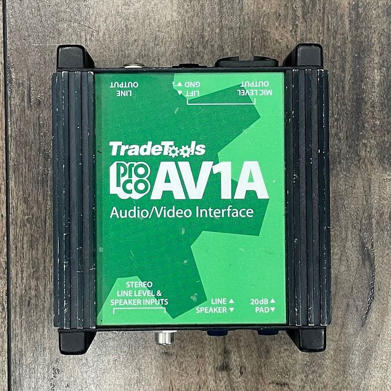 Pro Co AV1B 1-channel Passive A/V Direct Box | Reverb