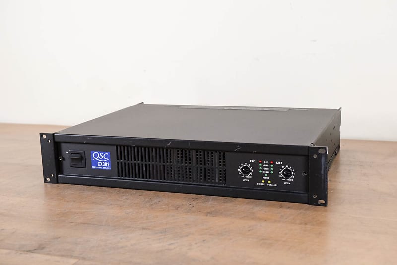 QSC CX302 Two-Channel Power Amplifier (church owned) CG00VKK | Reverb