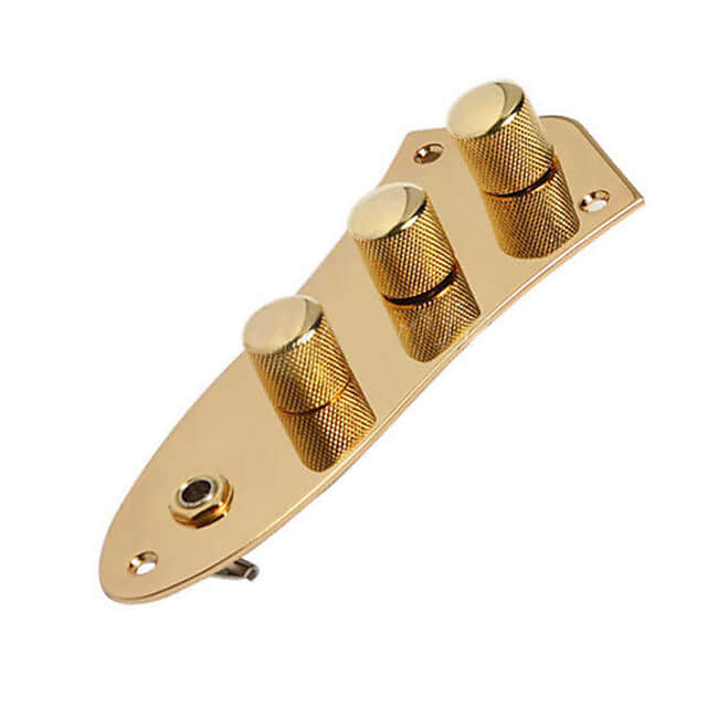 New Control Plate JAZZ BASS Complete - Gold - for Guitar | Reverb