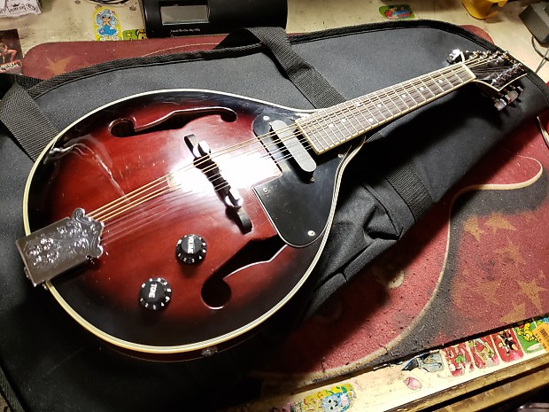 Johnson Electric/Acoustic A-Style Mandolin MA-115-E Dark | Reverb