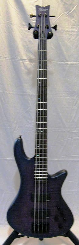Schecter Stiletto Studio 4 Bass in Transparent Purple Burst | Reverb