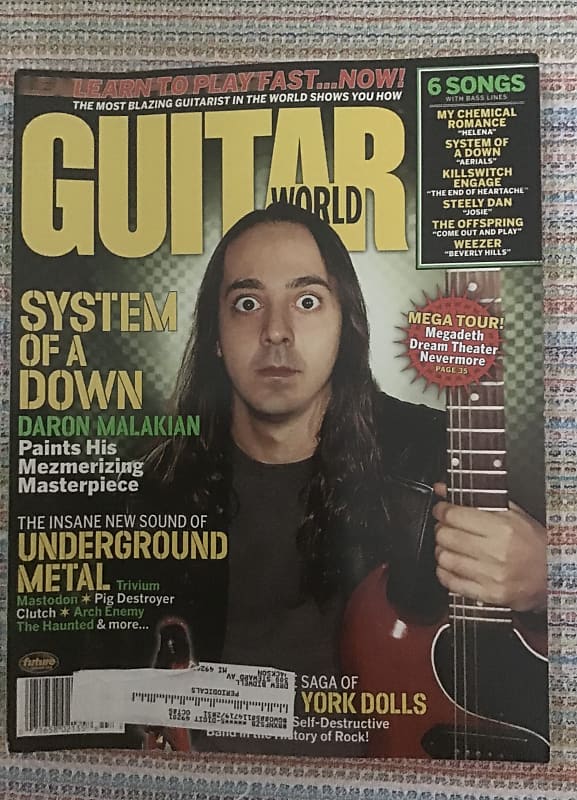 Guitar World Magazine Back Issue July 2005 - Daron Malakian | Reverb