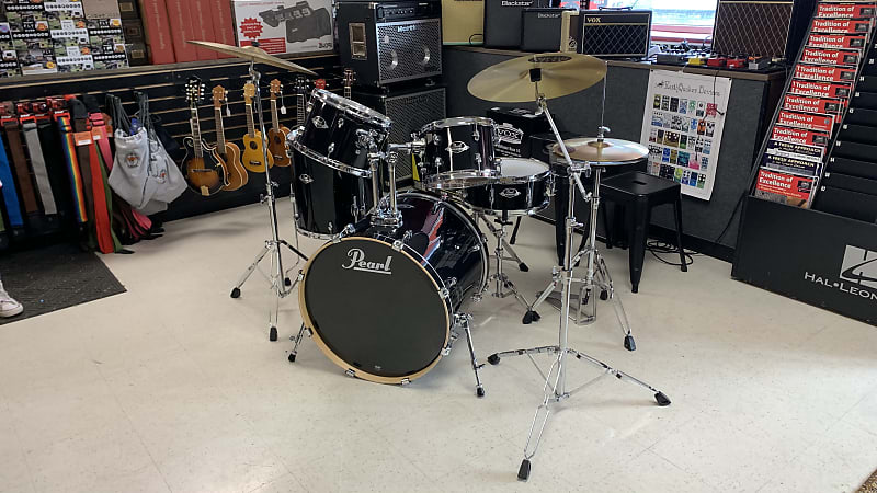Pearl Export 5 Piece Drum Set with Cymbals and Hardware | Reverb