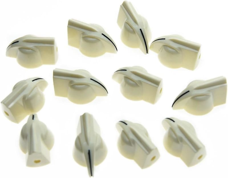 12pcs Raised Vintage Guitar Amplifier Knobs Effect Pedal | Reverb