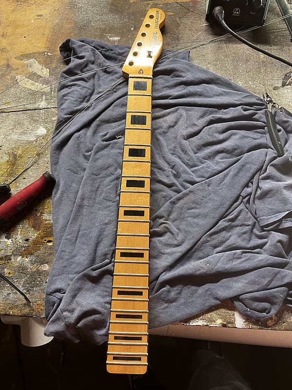 Squier Telecaster Neck With inlays | Reverb