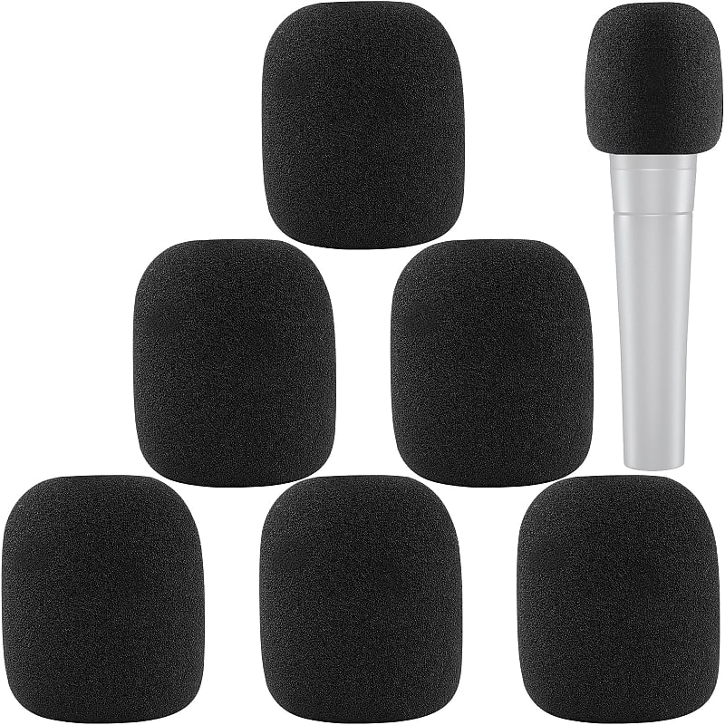 Windscreen For Sm58, 6Pack Microphone Pop Filter Foam Cover | Reverb