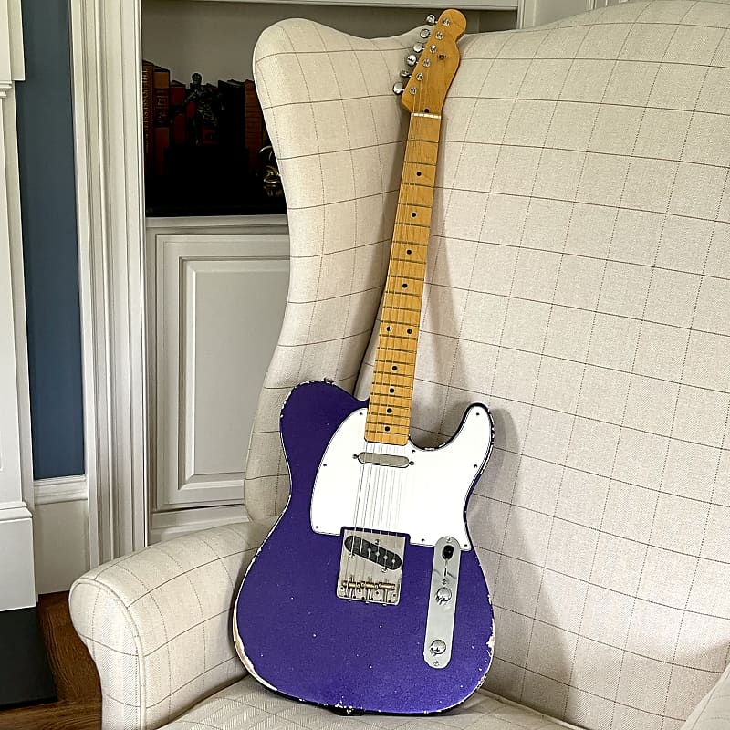 MJT Telecaster (Relic Ash Body, Med-C Neck, Lollars), Royal | Reverb