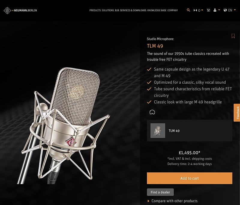 Neumann TLM M49 2015 - open box | Reverb