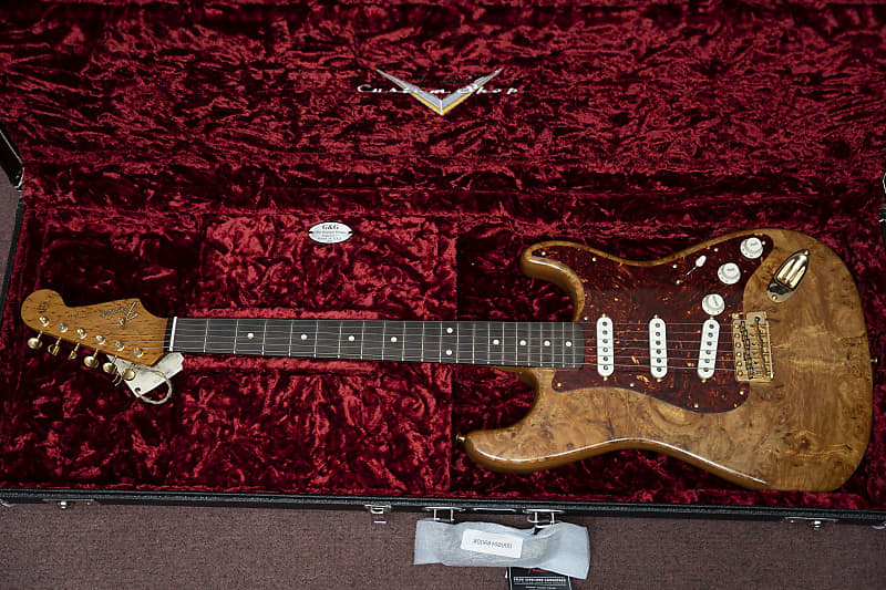 Fender Custom Shop Artisan Maple Burl 2019 Aged Natural | Reverb