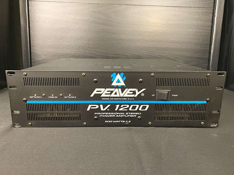 Peavey PV1200 600W x 2 2 Channel Power Amplifier Made in USA | Reverb