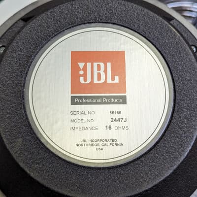 Like New! Matched Pair JBL 2447J Made In USA High Output | Reverb