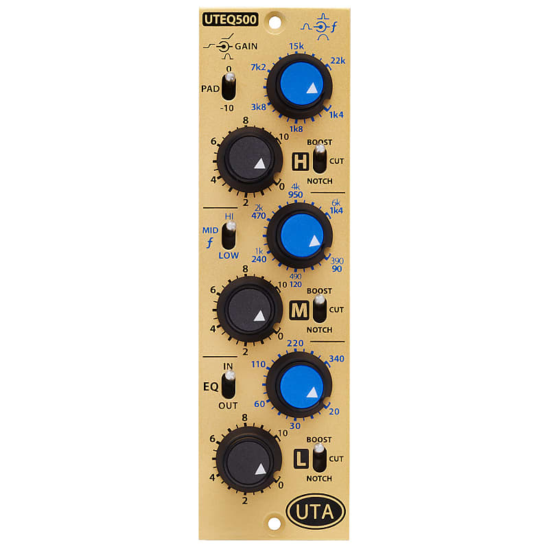 UnderToneAudio UTEQ500 500 Series 3-Band Parametric Equalizer | Reverb