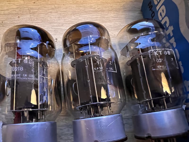 3x Vintage NOS NIB Mullard IEC KT88 6550. TV7D/U Tested | Reverb