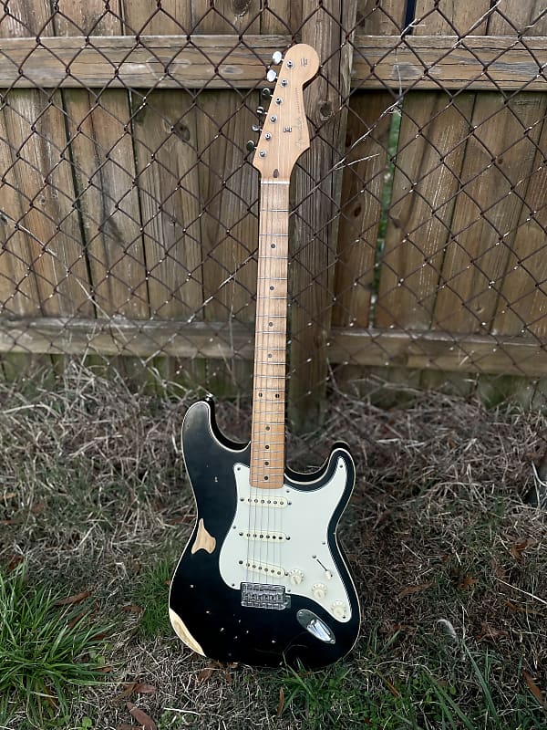 Fender Vintera Road Worn 50s Stratocaster Double Bound Slab | Reverb