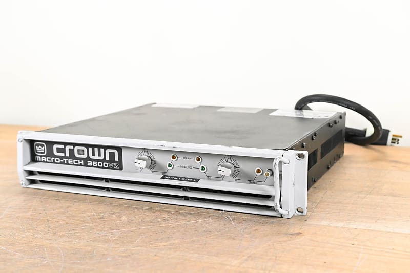 Crown Macro-Tech 3600VZ 2-Channel Power Amplifier CG01A8J | Reverb