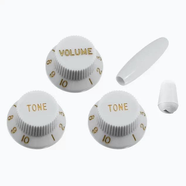 ALL PARTS PK-0178-025 Strat Knob Set White | Reverb