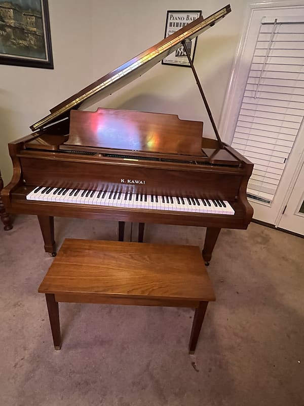 1971 Kawai KG-2C Grand Piano Satin Walnut | Reverb